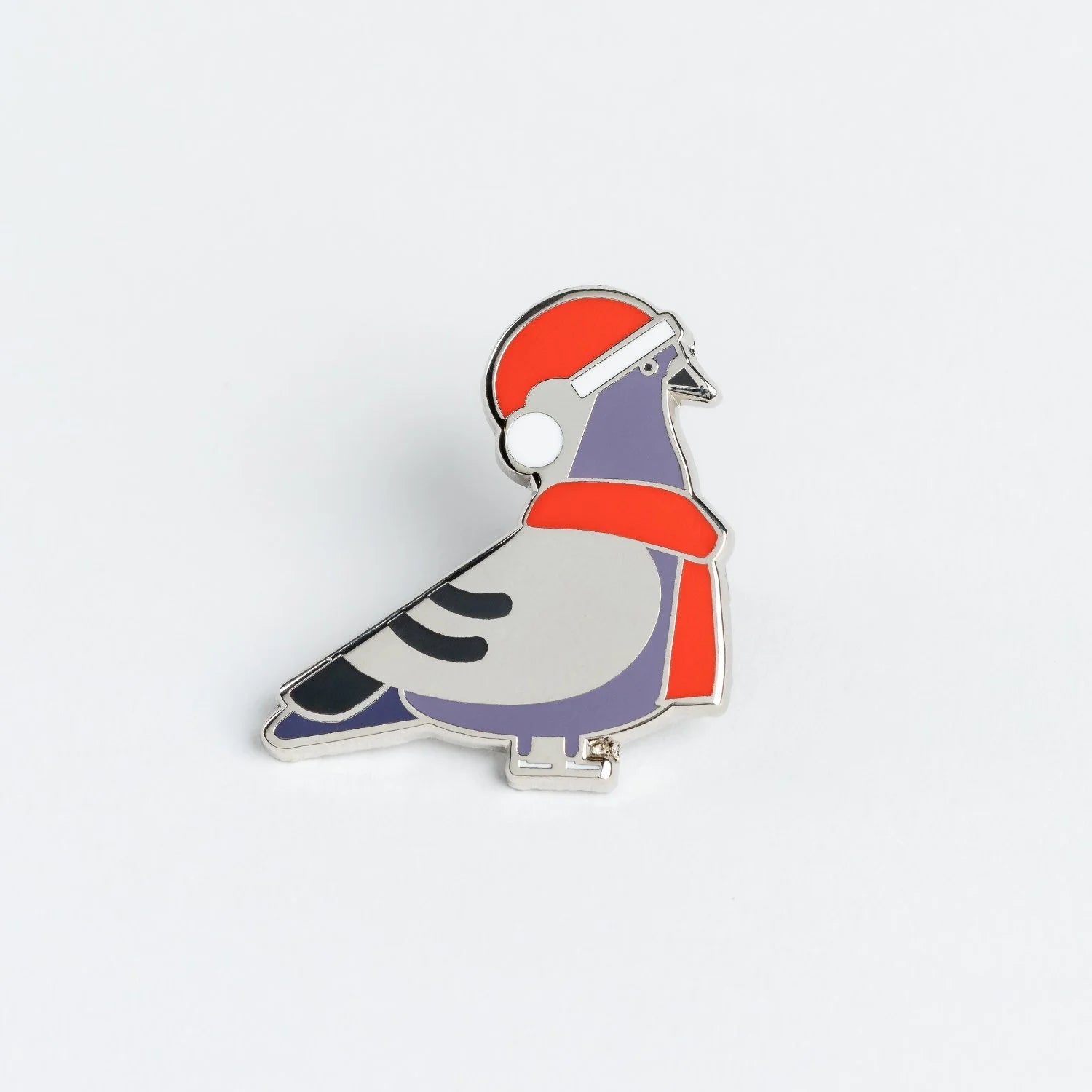 Winter Pigeon Pin – Collectable Cities